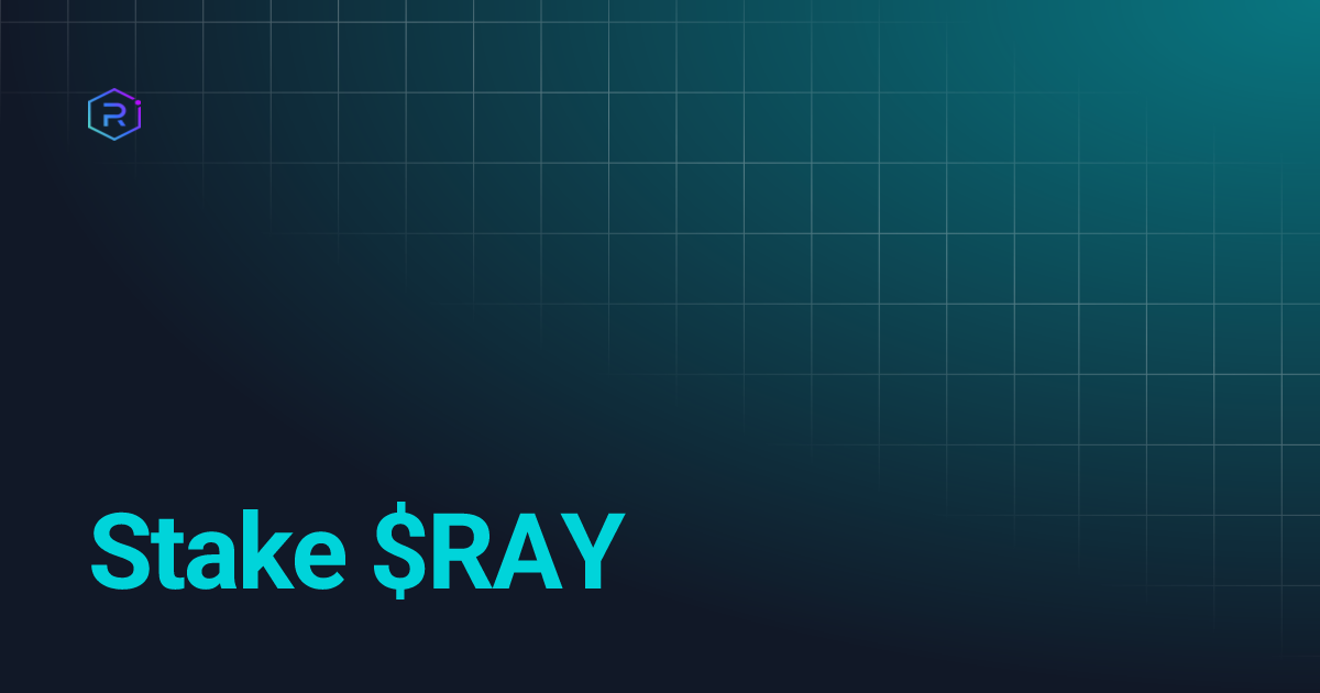 Stake $RAY